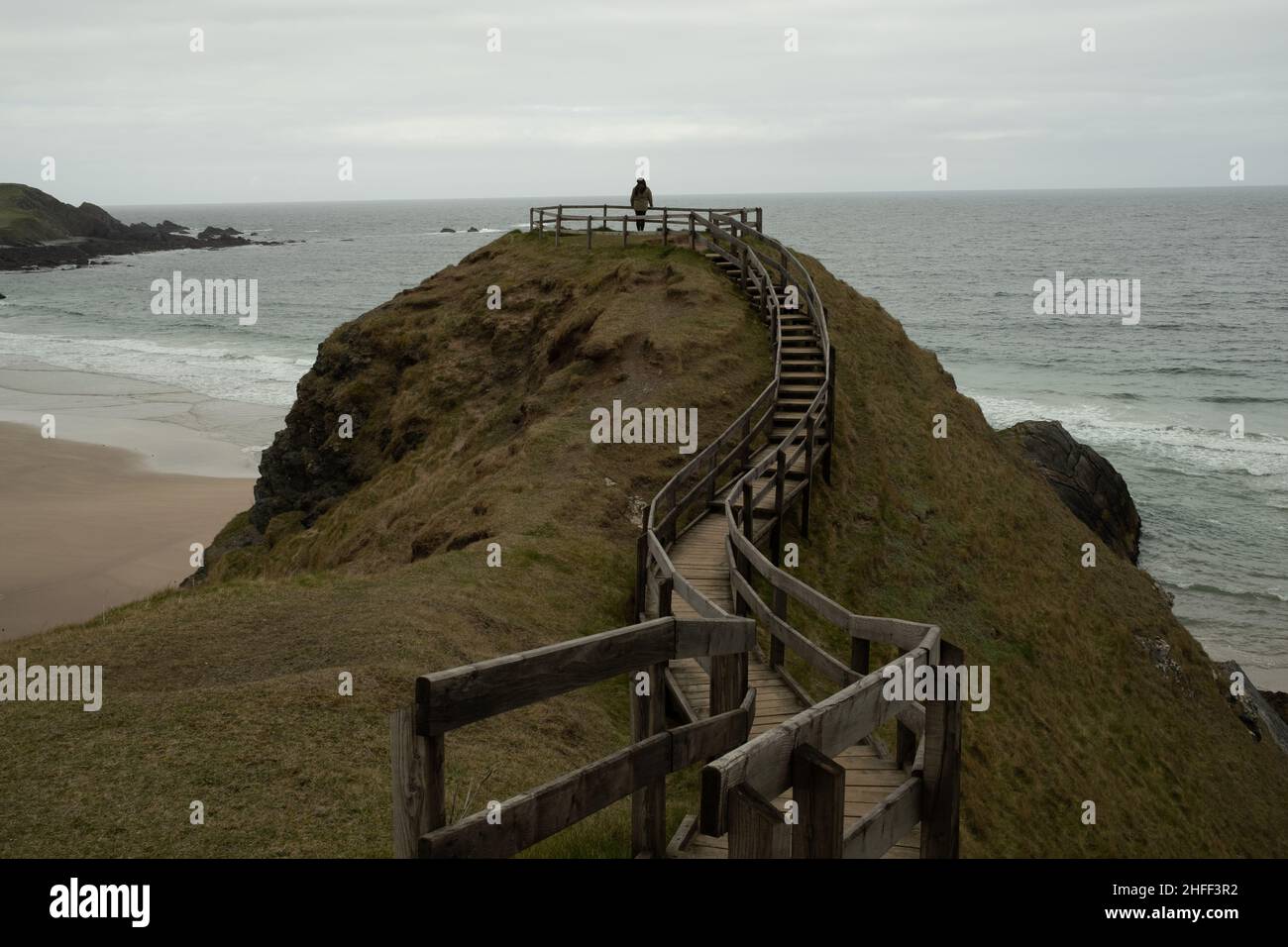 Sango Sands Viewpoint Stock Photo - Alamy