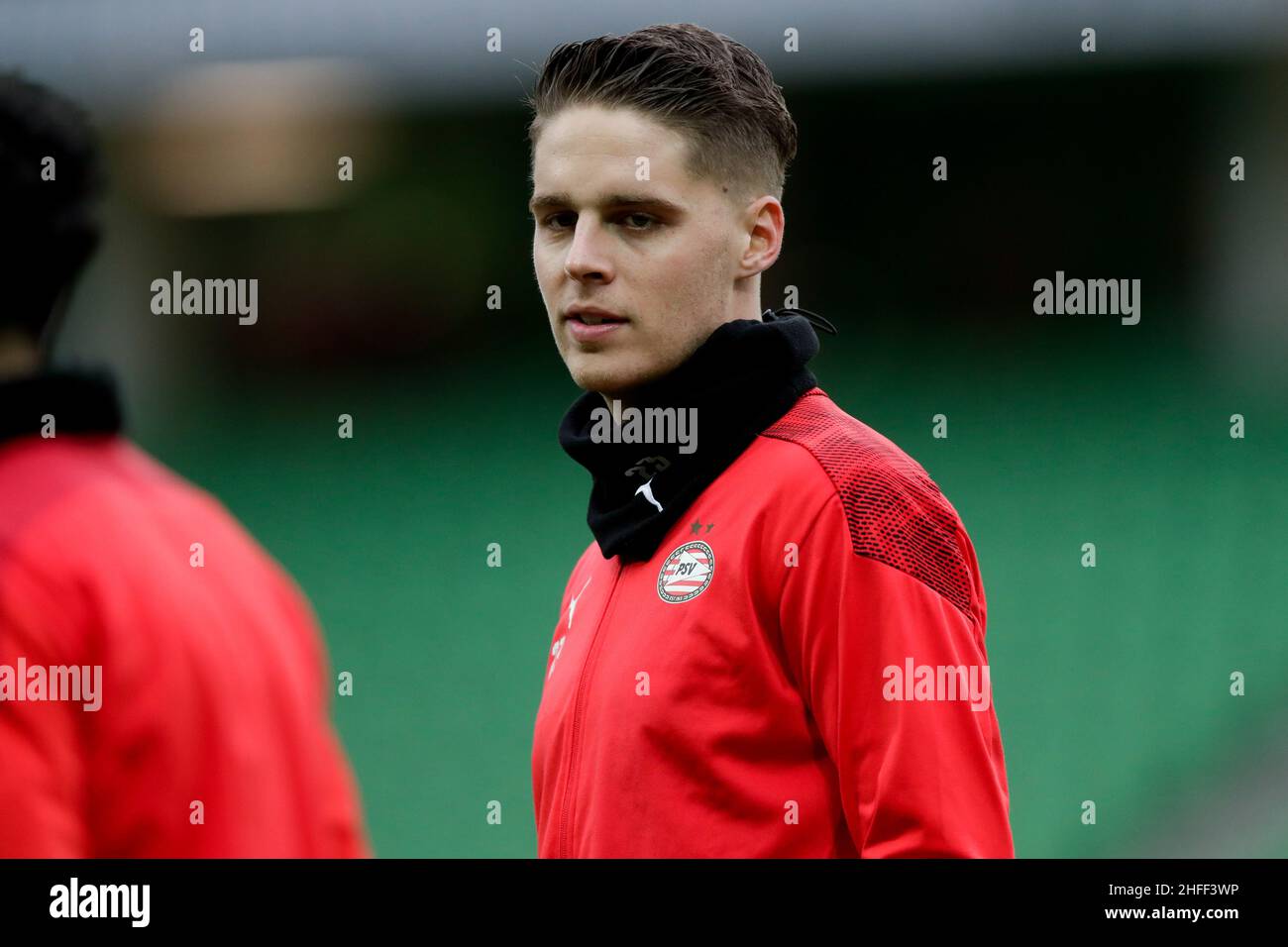 GRONINGEN, NETHERLANDS - JANUARY 16: Joey Veerman of PSV Eindhoven ...