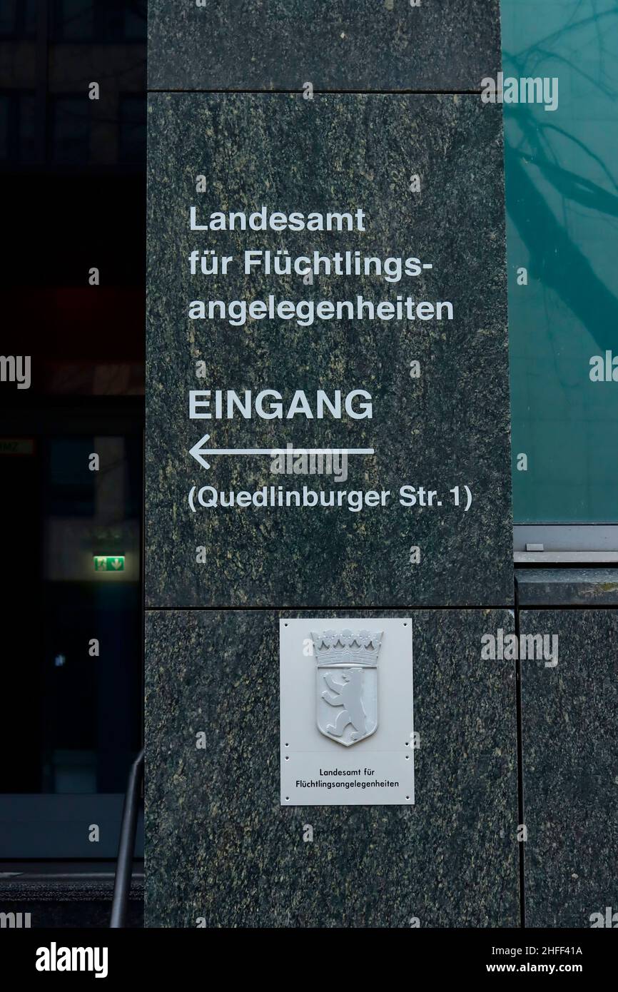 State Office for Refugee Affairs, Berlin, Germany Stock Photo - Alamy