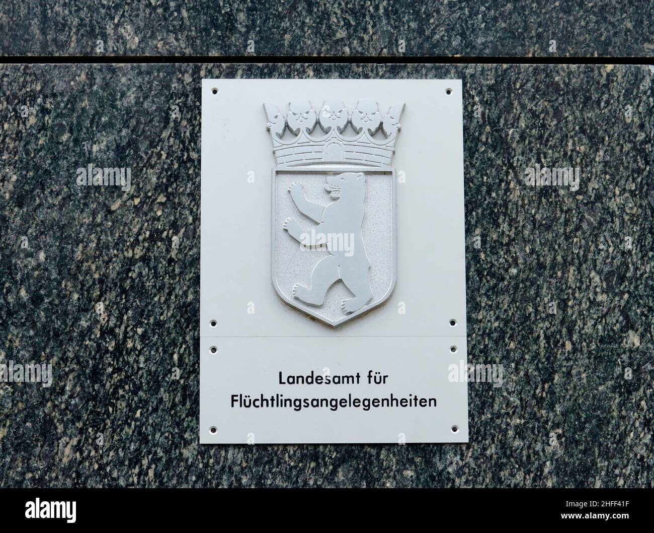 State Office for Refugee Affairs, Berlin, Germany Stock Photo - Alamy