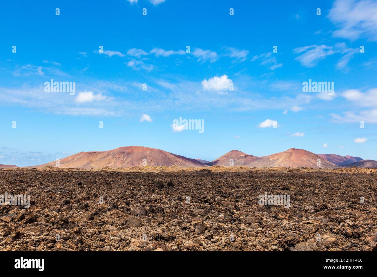 volcanic area in Lanzarote Stock Photo - Alamy