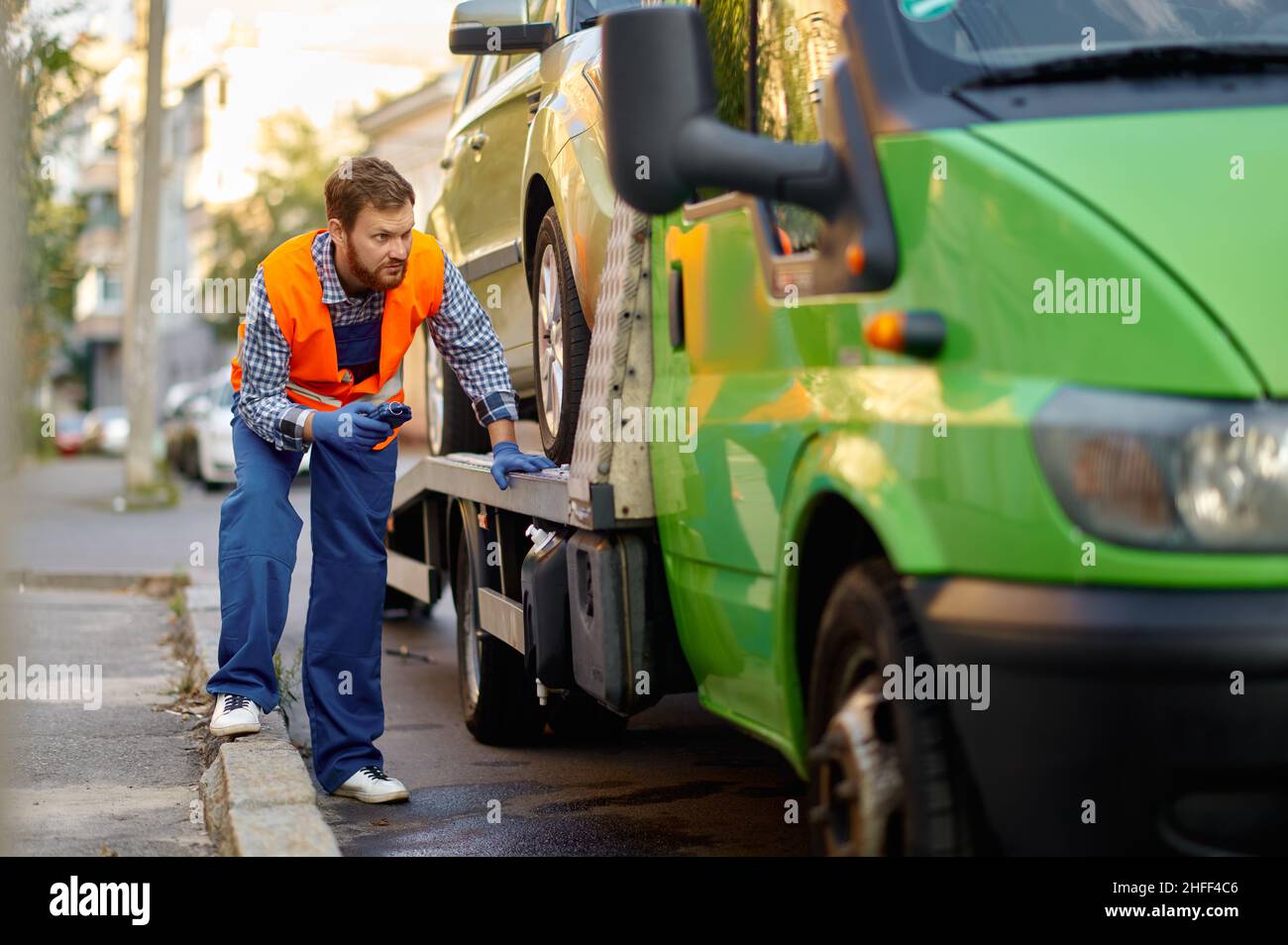 Checking truck hi-res stock photography and images - Alamy