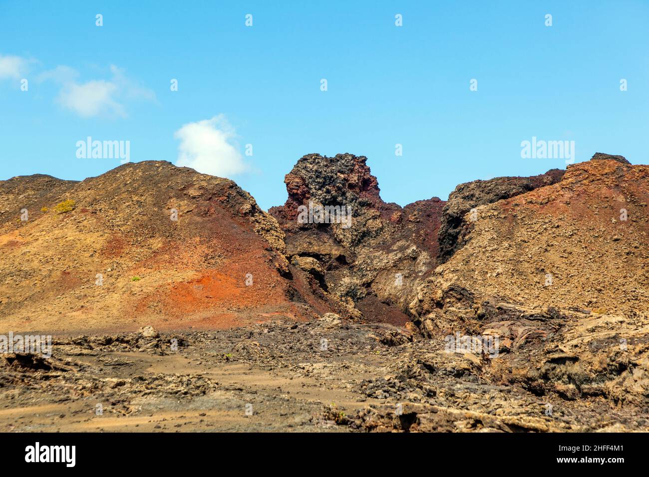 famous volcanoes of Timanfaya National Park Stock Photo - Alamy