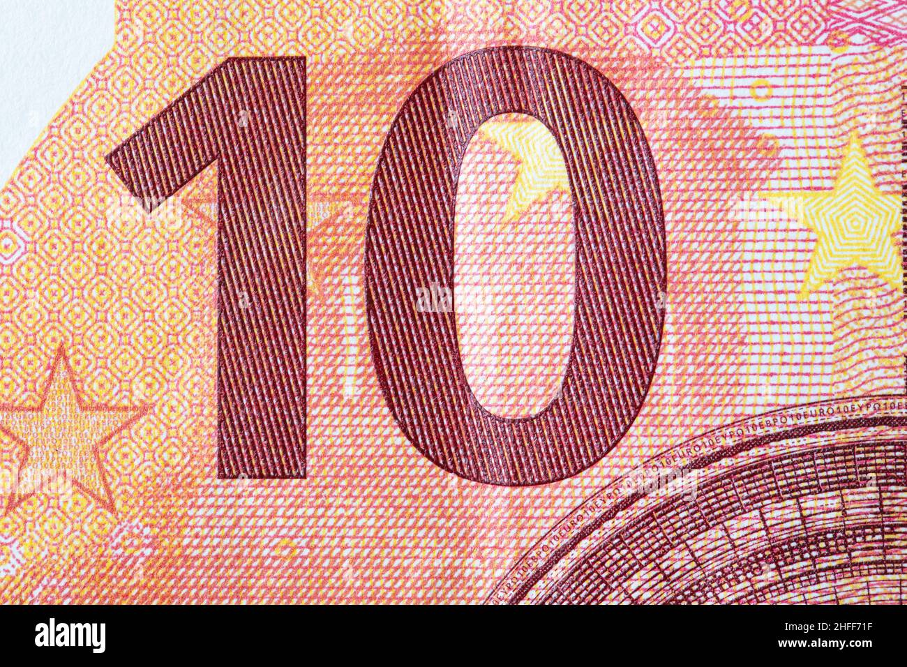 Closeup of 10 euro banknote for design purpose Stock Photo - Alamy