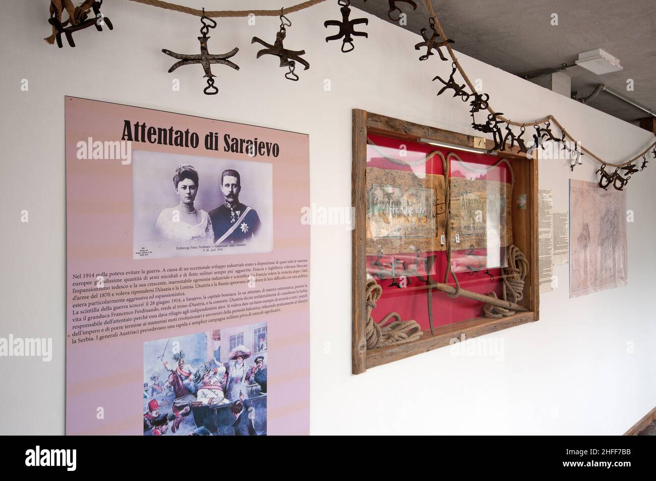 First World War museum in Pass Pordoi, Canazei, Trento, Trentino-Alto ...