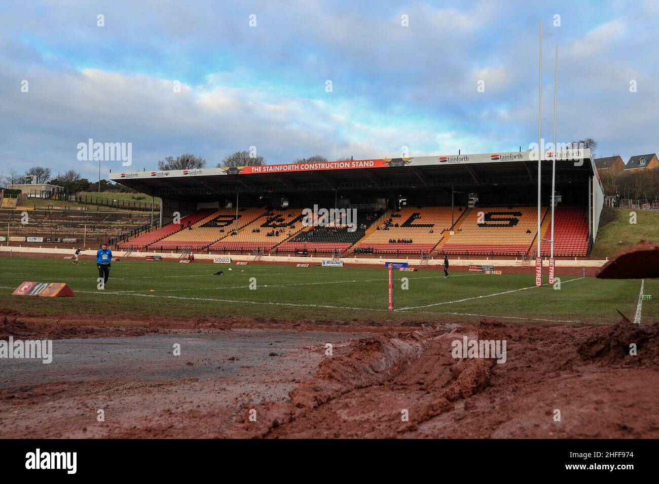 General view inside The Odsal Stadium ahead of today’s game Stock Photo ...