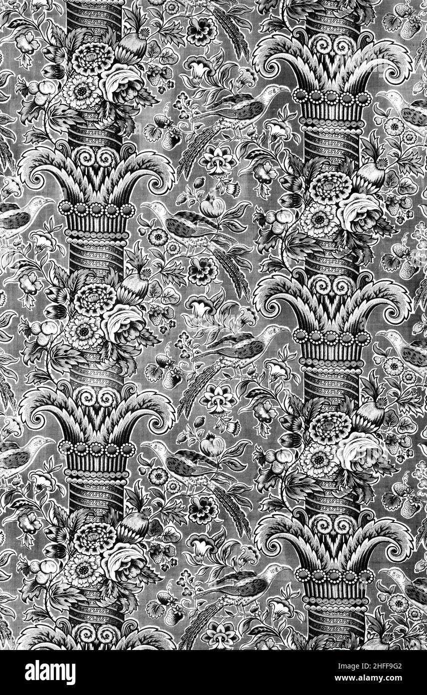 Panel (Pillar Design), England, 18th century Stock Photo - Alamy