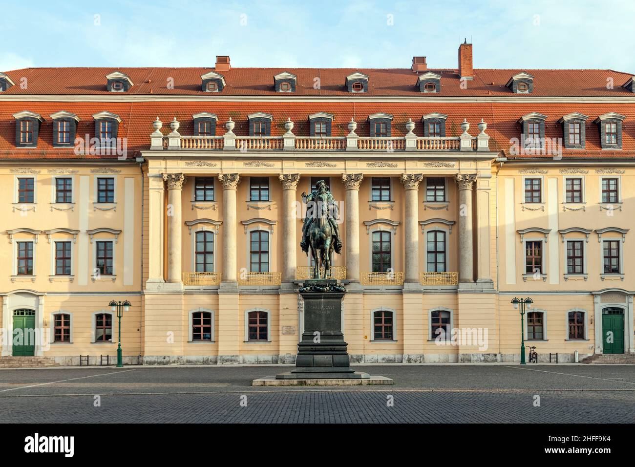 Duke Carl August monument in Weimar Stock Photo - Alamy