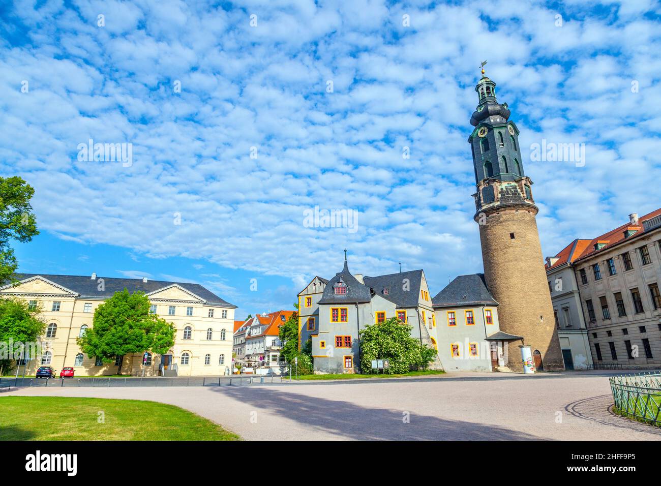 City Castle of Weimar in Germany under blue sky Stock Photo - Alamy