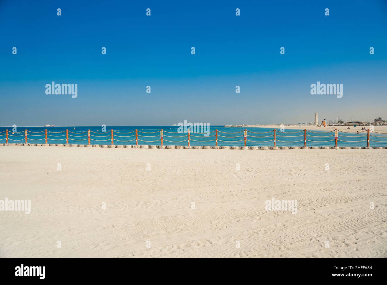 Kite Beach is a public beach in Dubai city in UAE. White sand ...