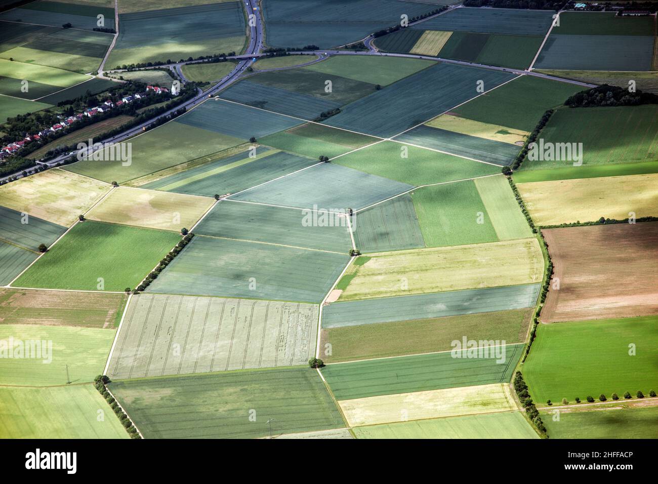 aerial landscape view in rural Eiffel area in Germany Stock Photo - Alamy