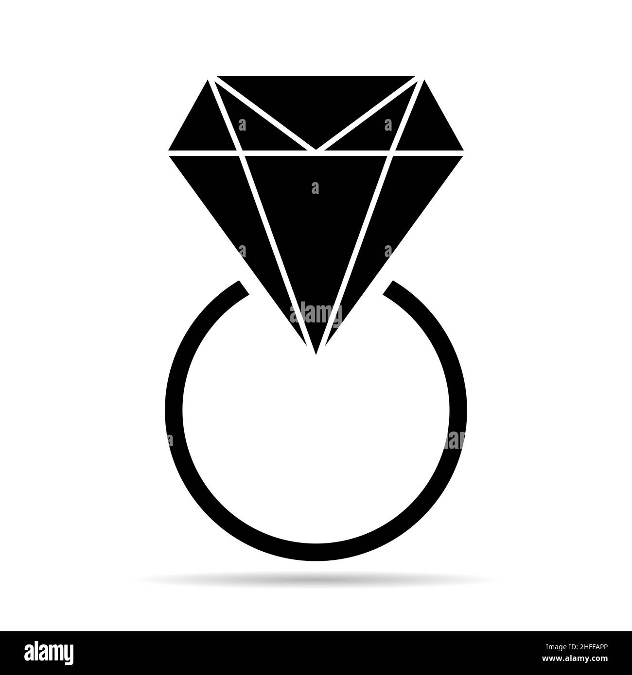 Diamond flat icon vector. Web symbol. Perfect pictogram illustration on ...