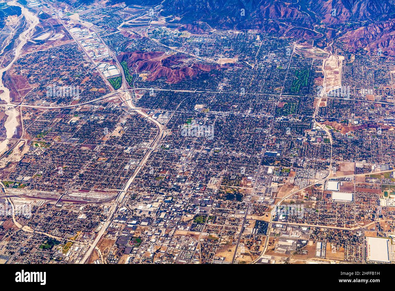 aerial of Los Angeles Stock Photo - Alamy
