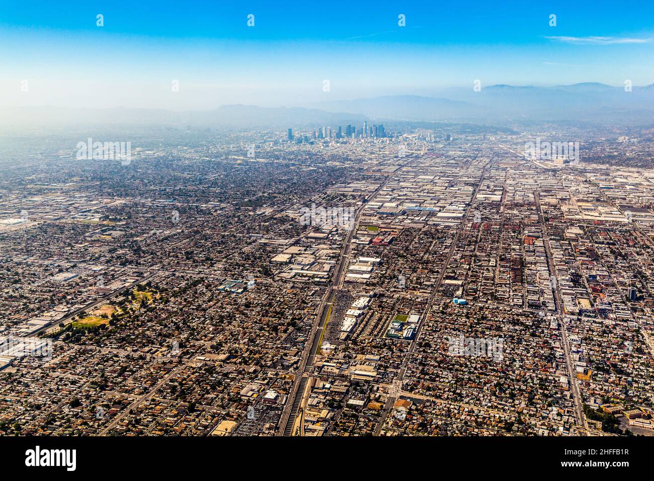 aerial of Los Angeles Stock Photo - Alamy