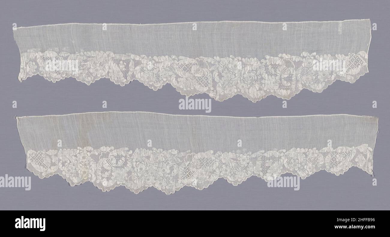 Pair of Sleeve Ruffles, France, Mid-18th century Stock Photo - Alamy