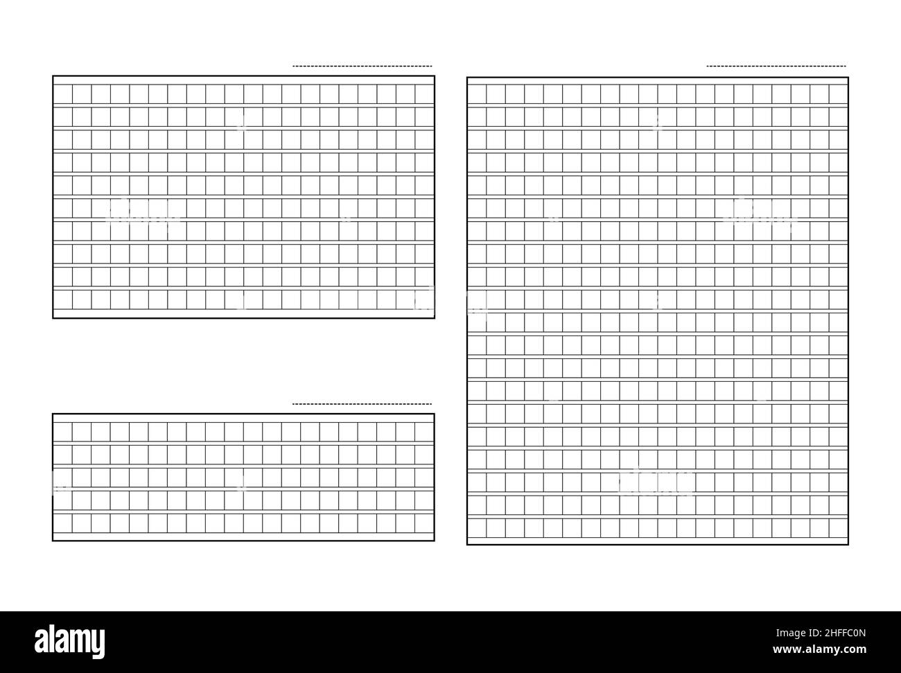 Set of Squared manuscript icon paper file, creative closeup isolated on ...