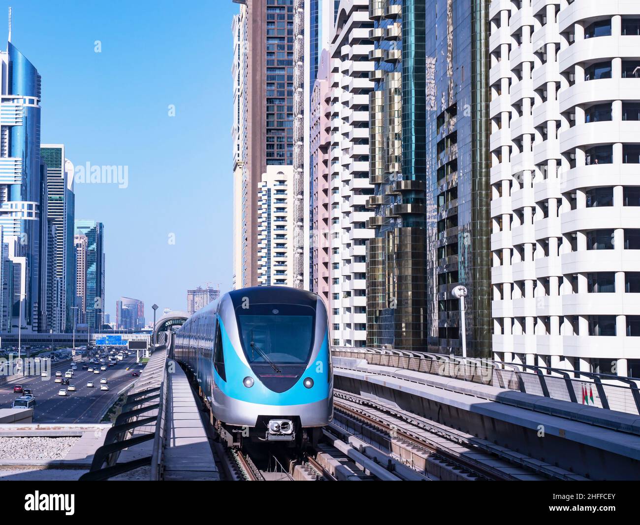 Downtown dubai metro rails hi-res stock photography and images - Alamy