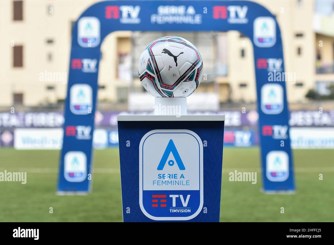 Gino Bozzi stadium, Florence, Italy, January 16, 2022, Ball Women Serie ...
