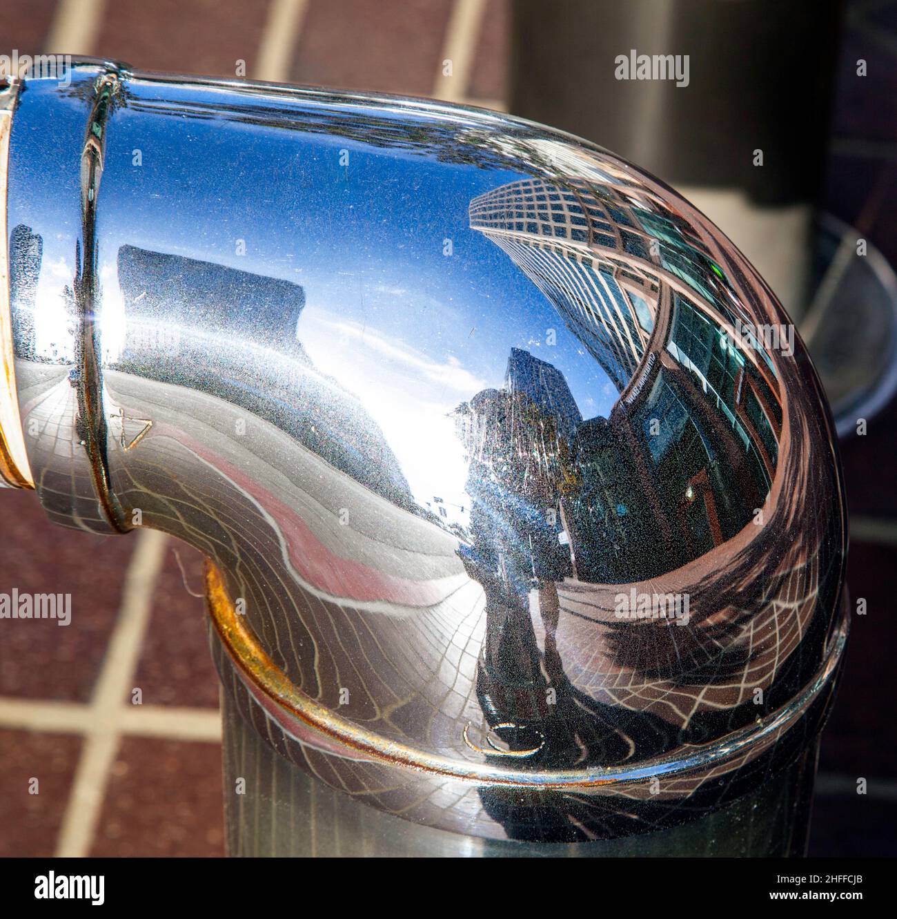 chrome fire hydrant downtown San Diego Stock Photo - Alamy