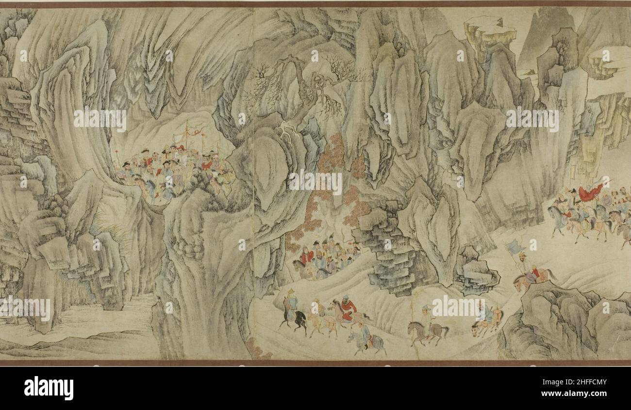 A Hunt in the Mountains of Heaven, Late Ming /early Qing dynasty, 17th ...