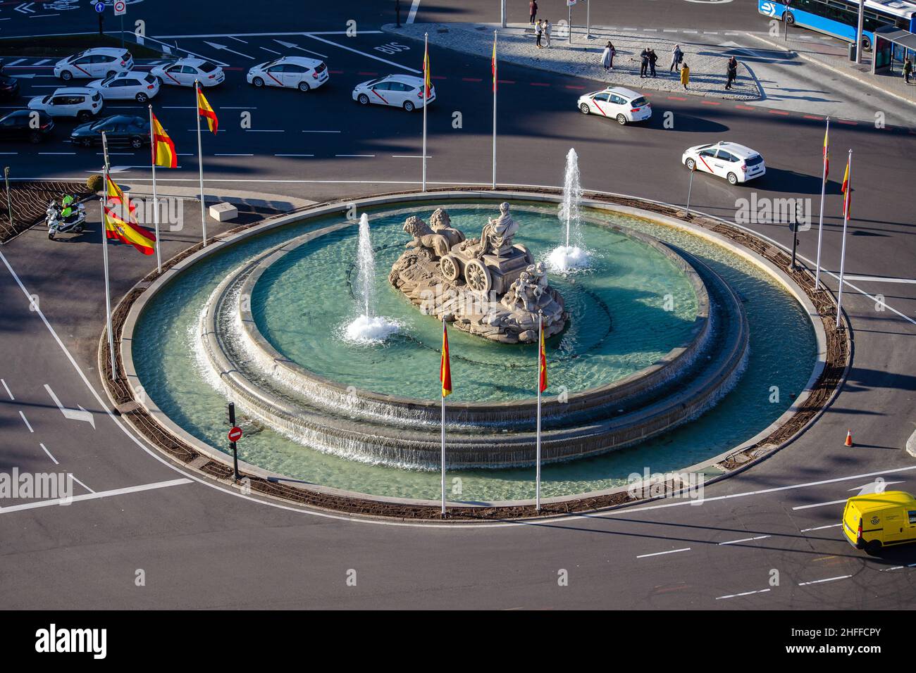 Plaza de cibeles aerial hi-res stock photography and images - Alamy