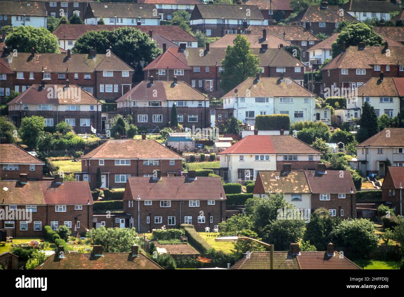 Brighton, circa 1992: Social housing in the Patcham district of ...