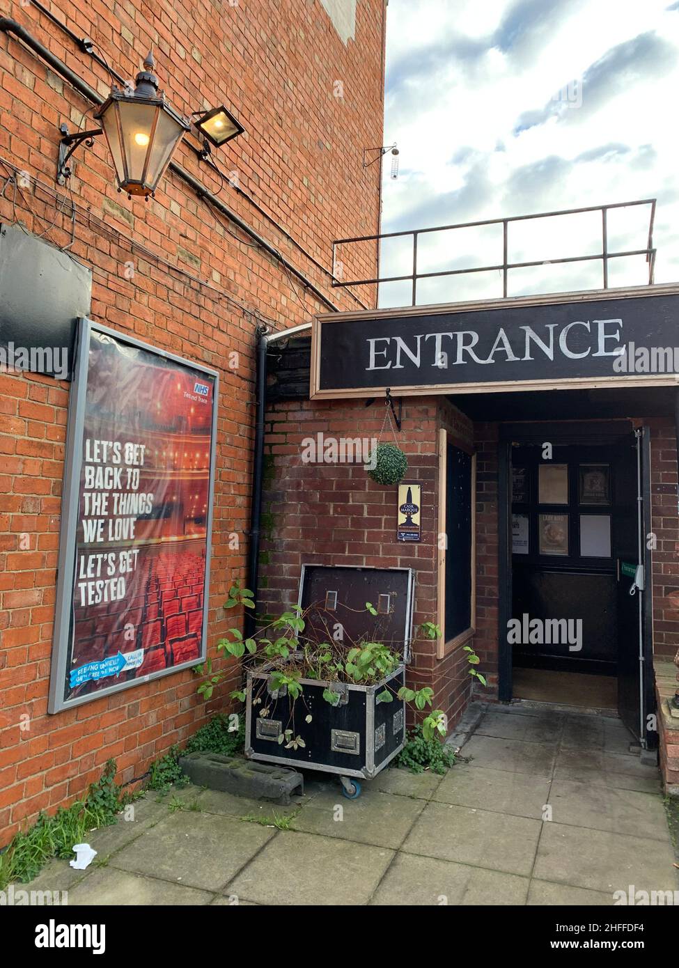 Entrance to Vegetarian Market at Wolverton Milton Keynes UK Stock Photo ...