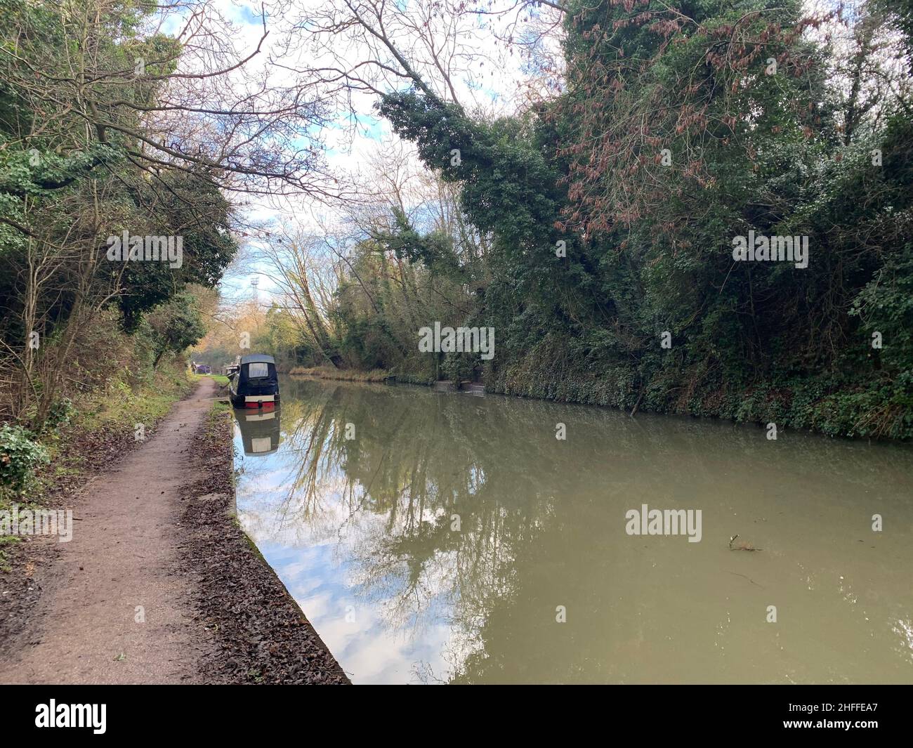 River at Wolverton near Cosgrove Milton Keynes UK Stock Photo - Alamy