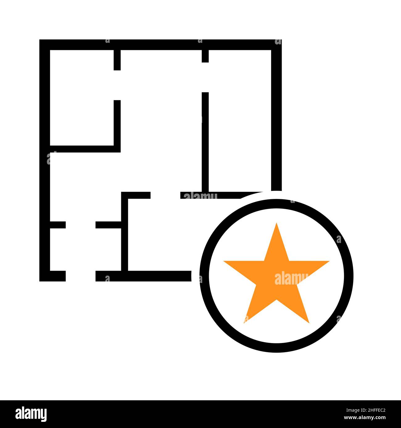 House plan icon, architecture sketch graphic design, home construction ...