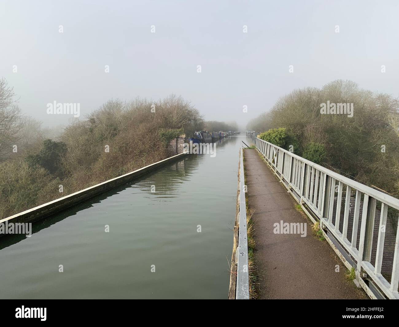 Iron Trunk Aqueduct in Wolverton near Cosgrove Milton Keynes UK Stock ...
