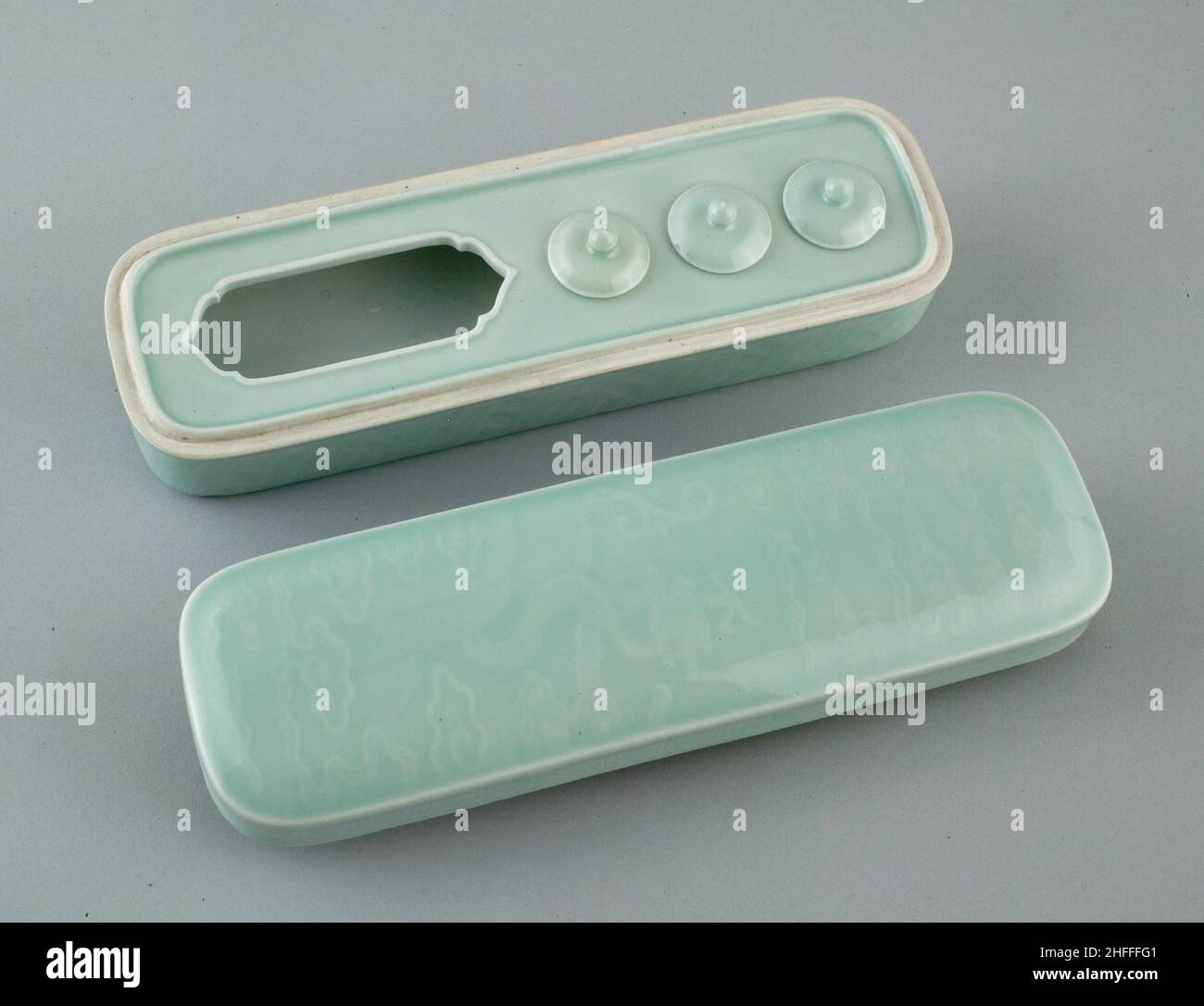 Writing Box with Dragons amid Clouds, Fitted with Small Containers for ...