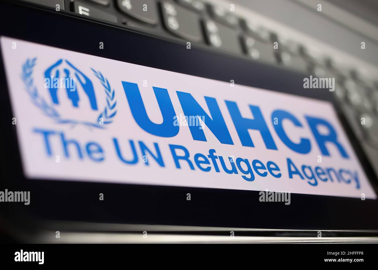 Unhcr logo hi-res stock photography and images - Alamy