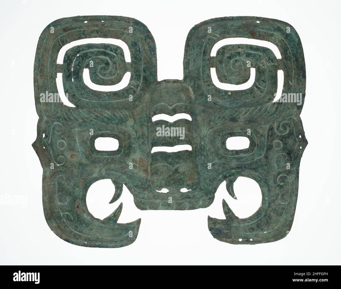 Mask, Western Zhou dynasty ( 1046-771 BC ), about 9th century BC Stock ...