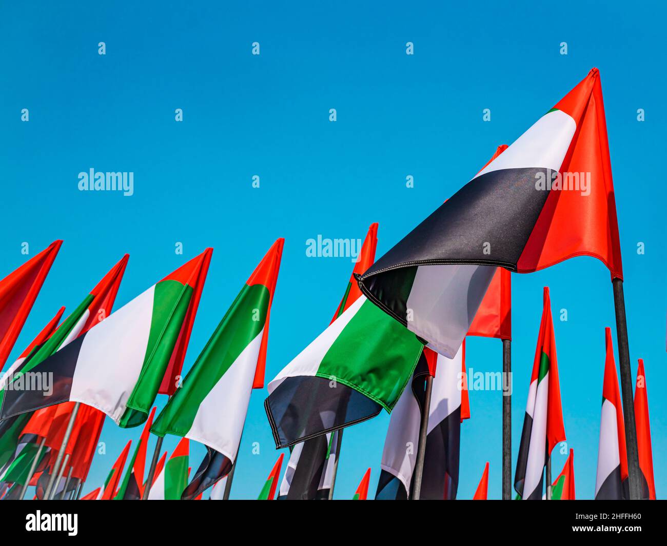 Flags in dubai national day hi-res stock photography and images - Alamy