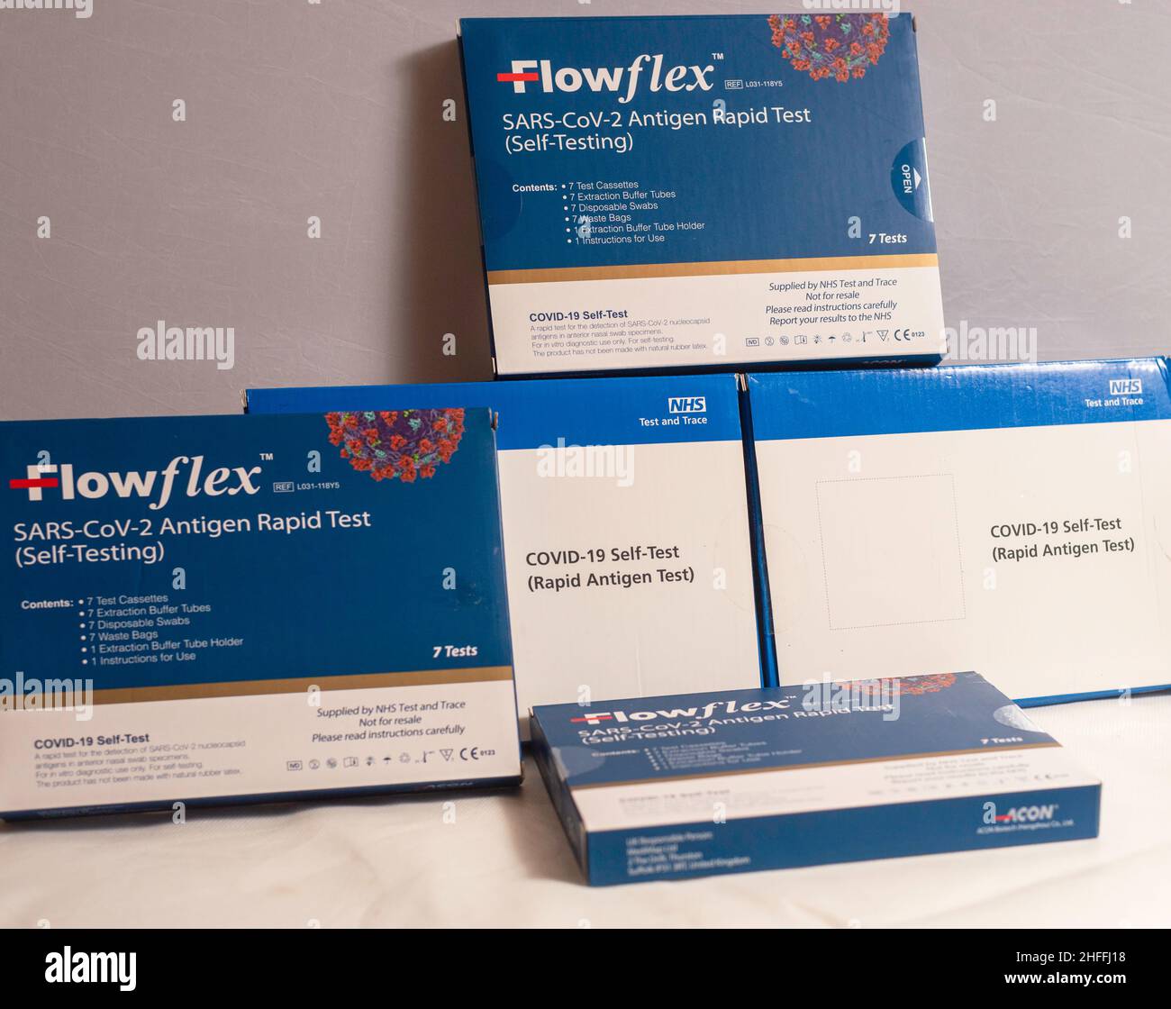 Covid-19 Rapid Antigen Lateral Flow tests Stock Photo - Alamy