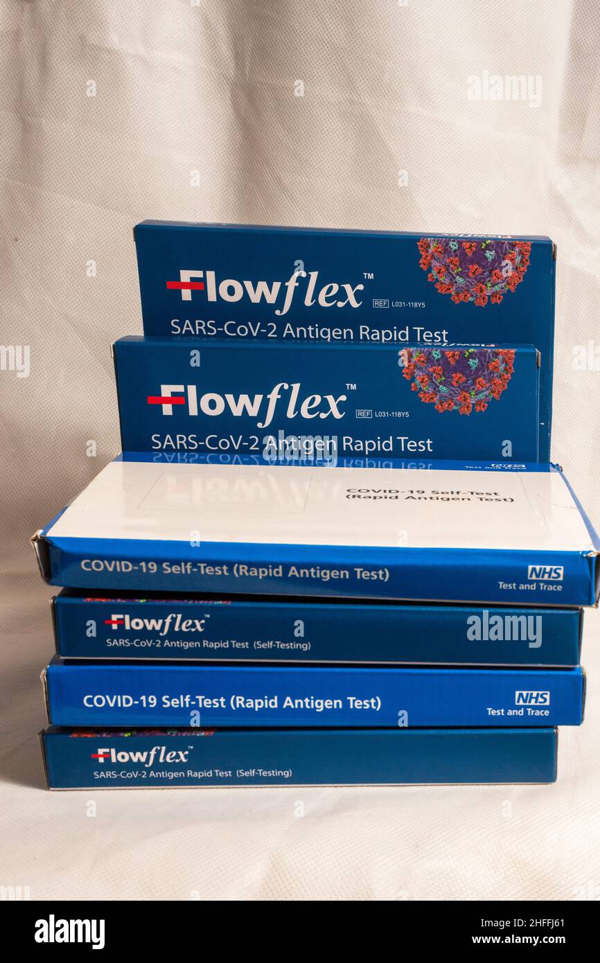 Covid-19 Rapid Antigen Lateral Flow tests Stock Photo - Alamy