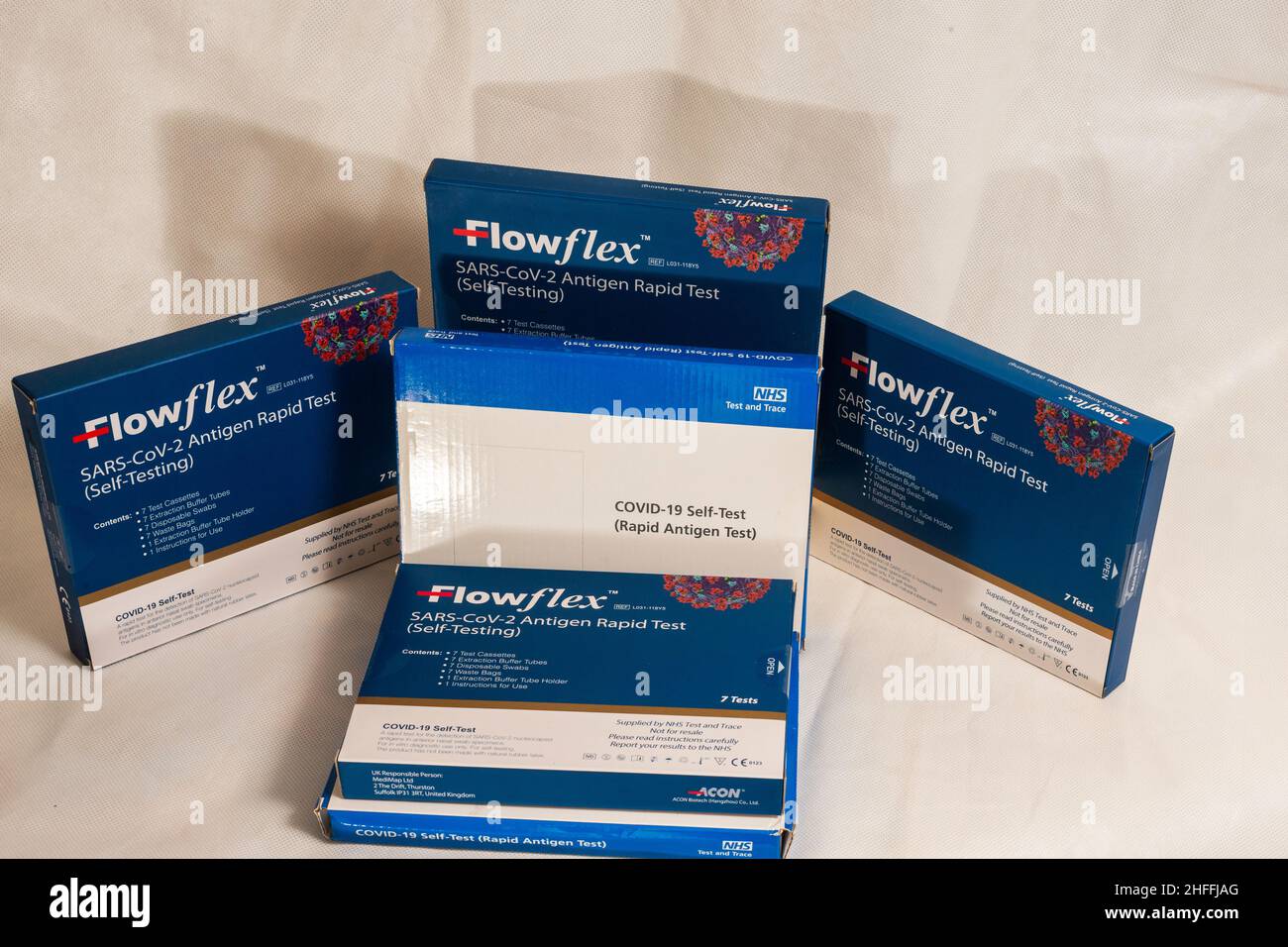 Covid-19 Rapid Antigen Lateral Flow tests Stock Photo - Alamy