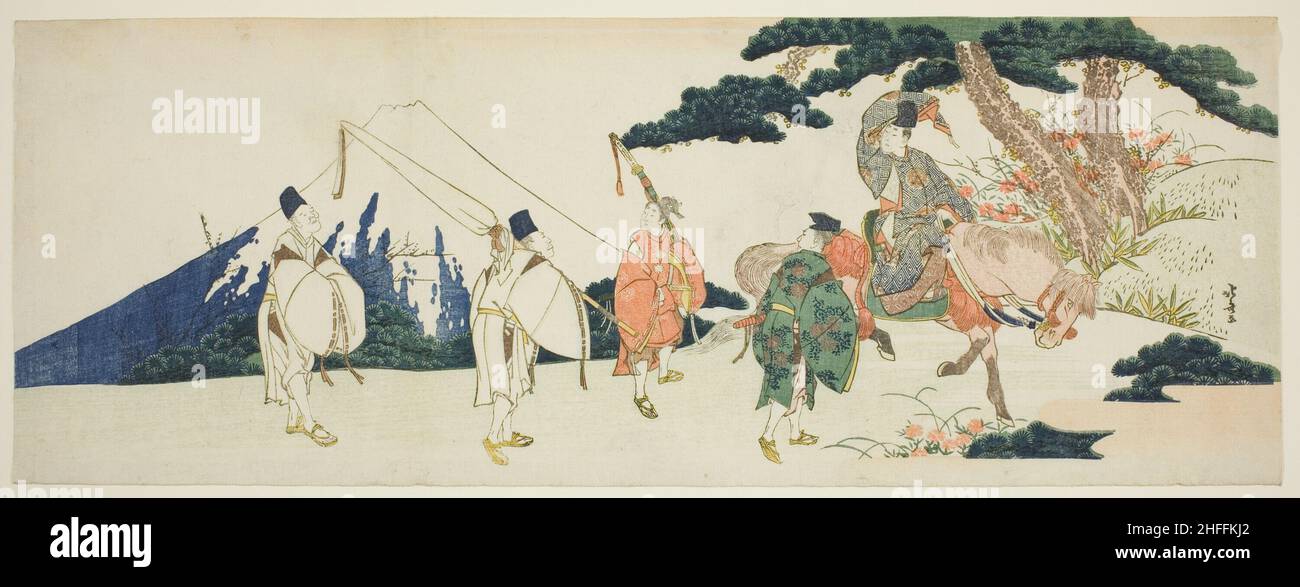 The Eastern Journey of the Celebrated Poet Ariwara no Narihira, Japan ...