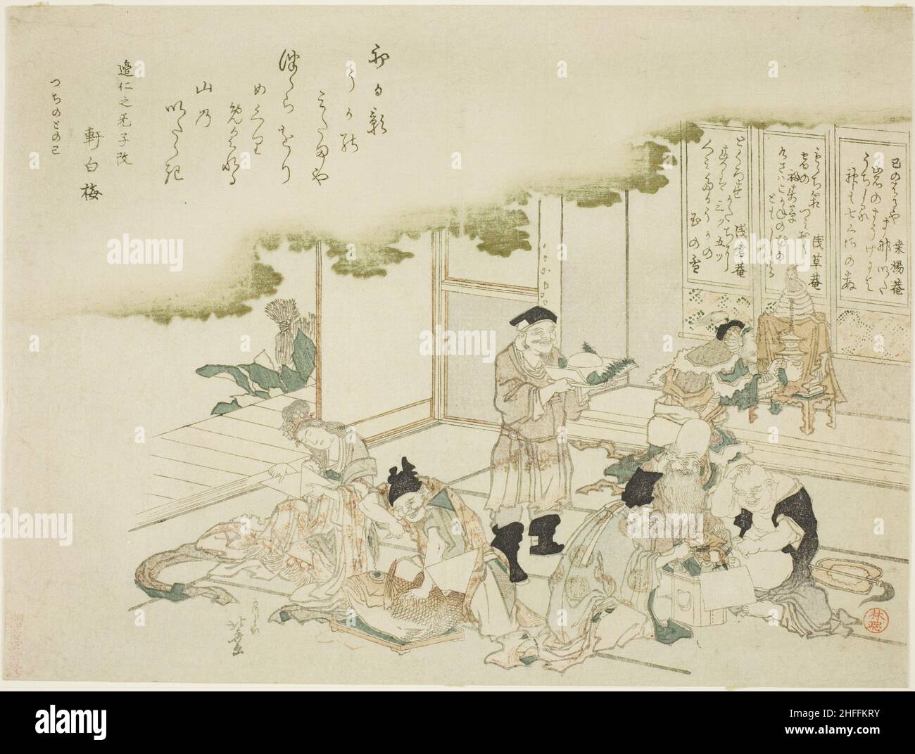The Seven Gods of Good Fortune, Japan, 1809 Stock Photo - Alamy