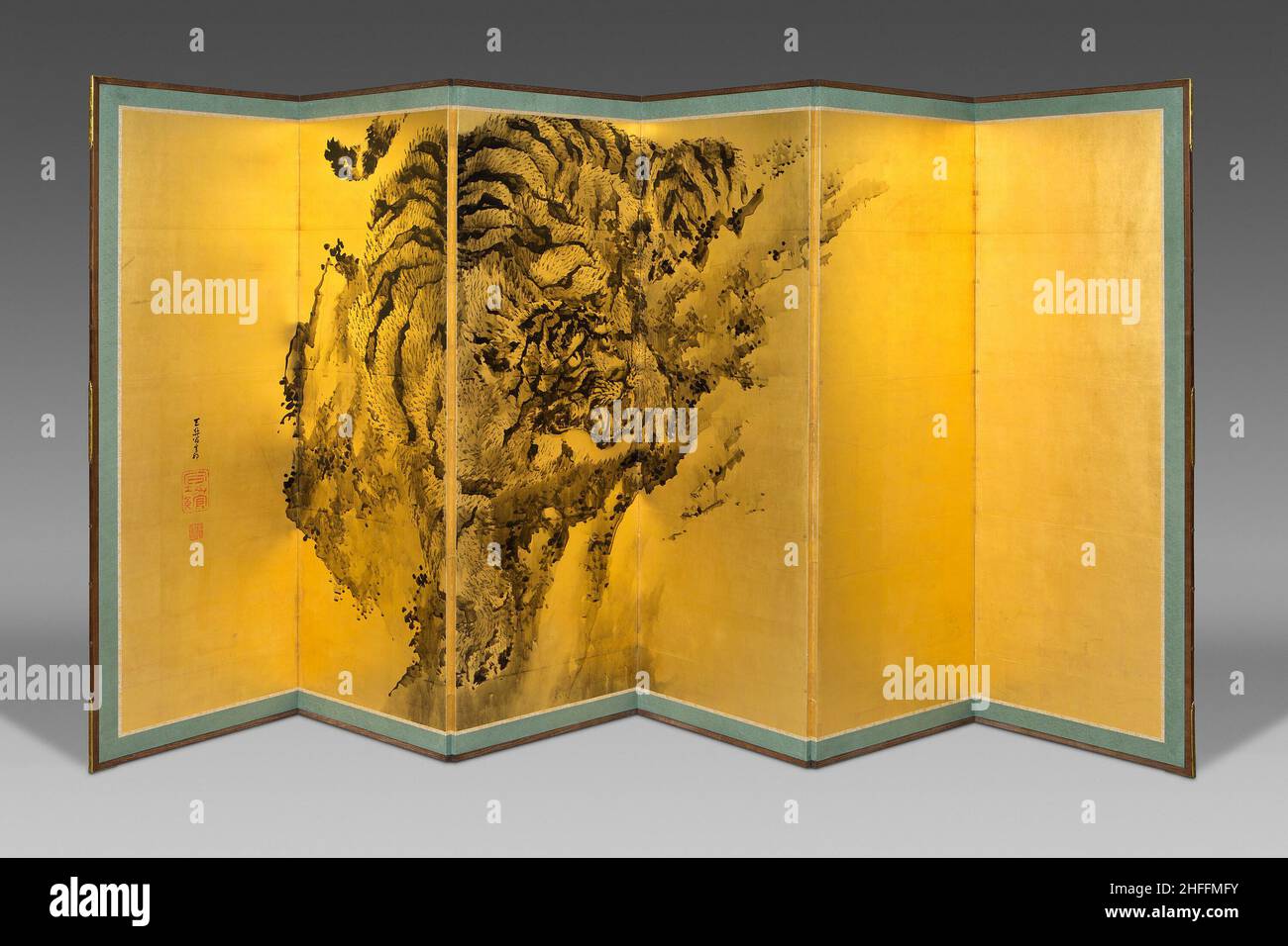 Dragon and Tiger, Japan, dated 1835 Stock Photo - Alamy