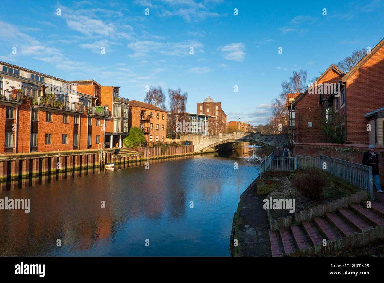 Riverside apartments Norwich Stock Photo - Alamy