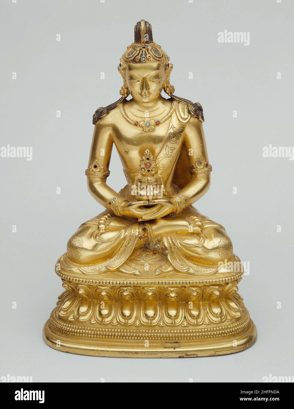 Buddha Amitayus Holding a Vase of Longevity (Kalasa), Mongolia, 18th ...