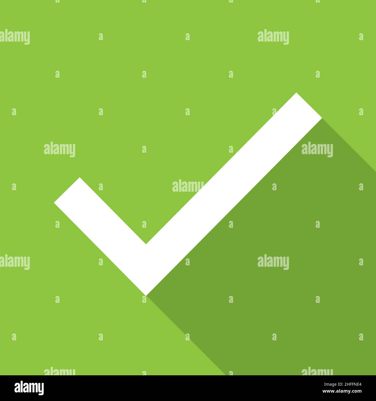 Check mark, tick icon, succes - yes vector illustration isolated on ...