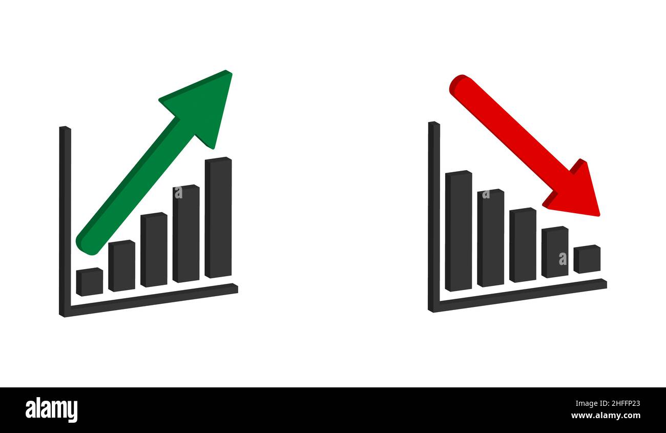 Set of income and growing economic symbol, money flat modern icon ...