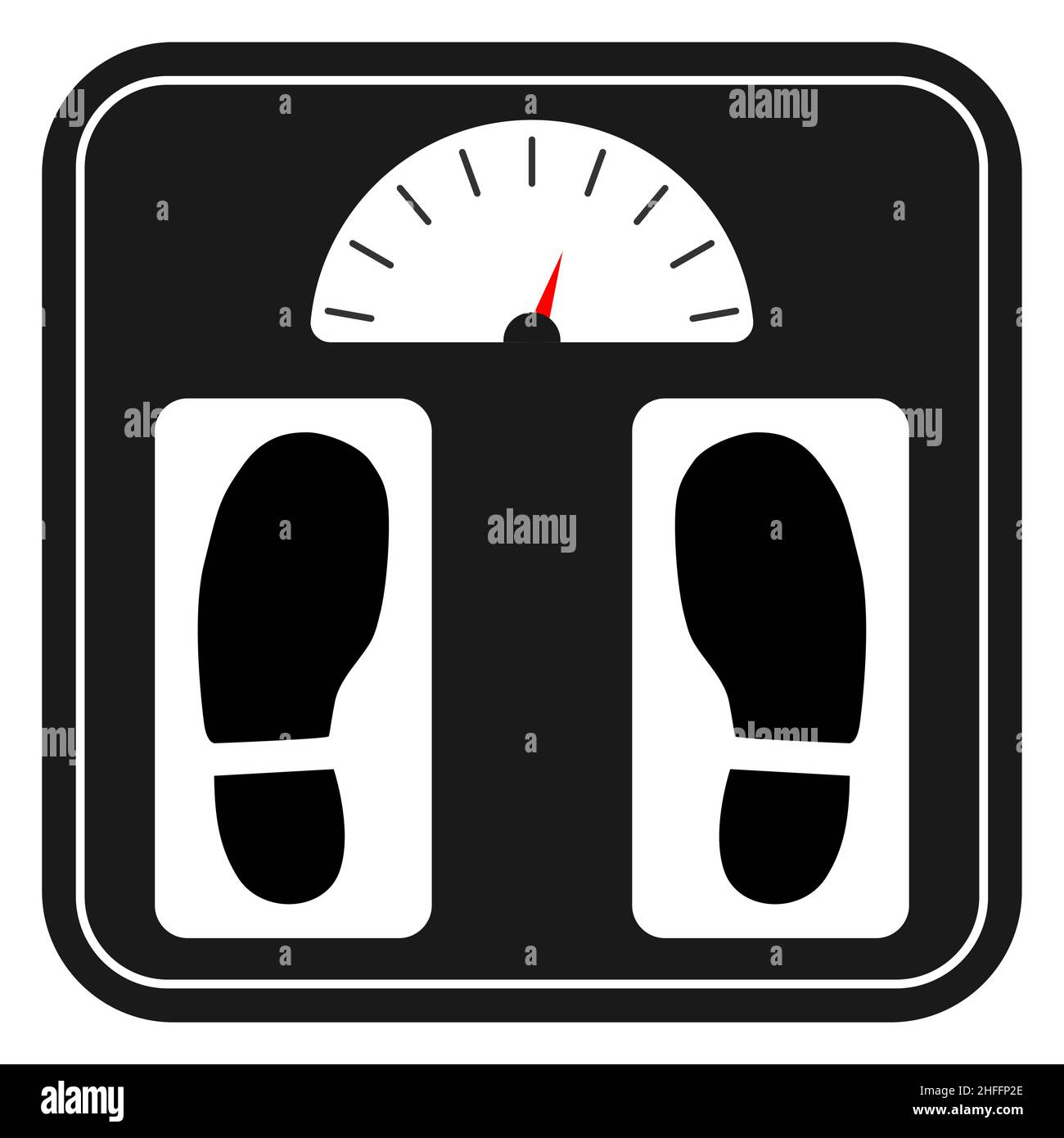 Weight scale icon, healthy diet body symbol, loss calorie measure ...