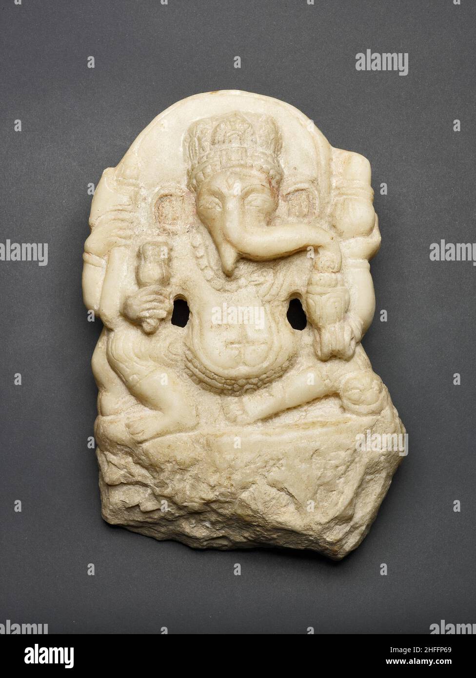 Four-Armed Seated God Ganesha, Shahi period, 7th/8th century. Made in ...