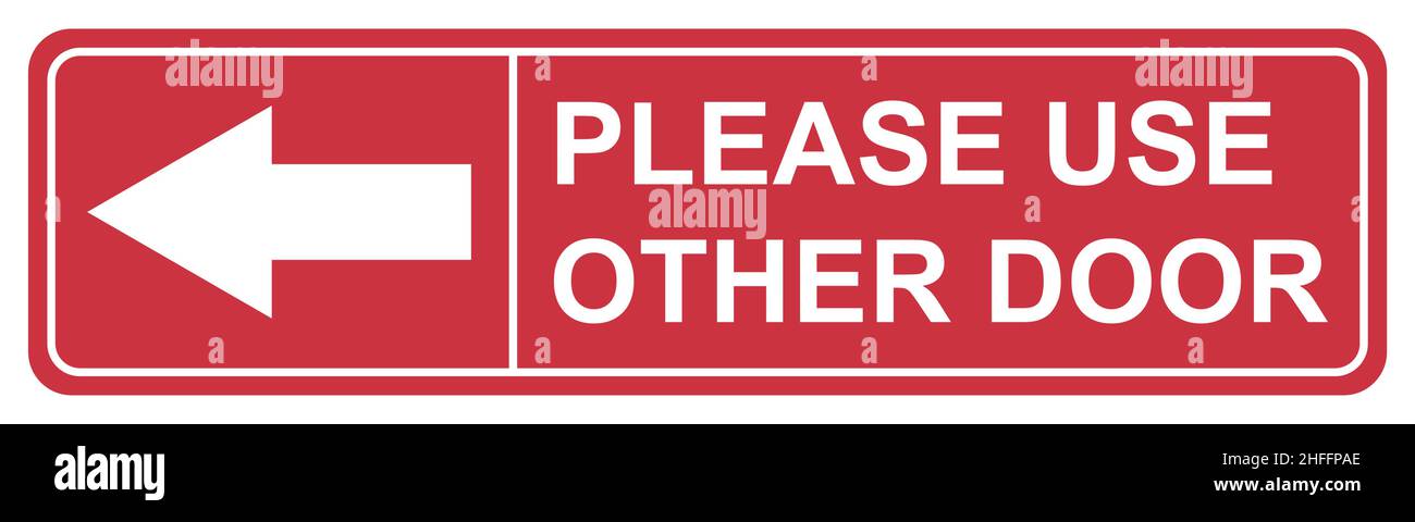 Please use other door graphic icon, information label, notice text ...