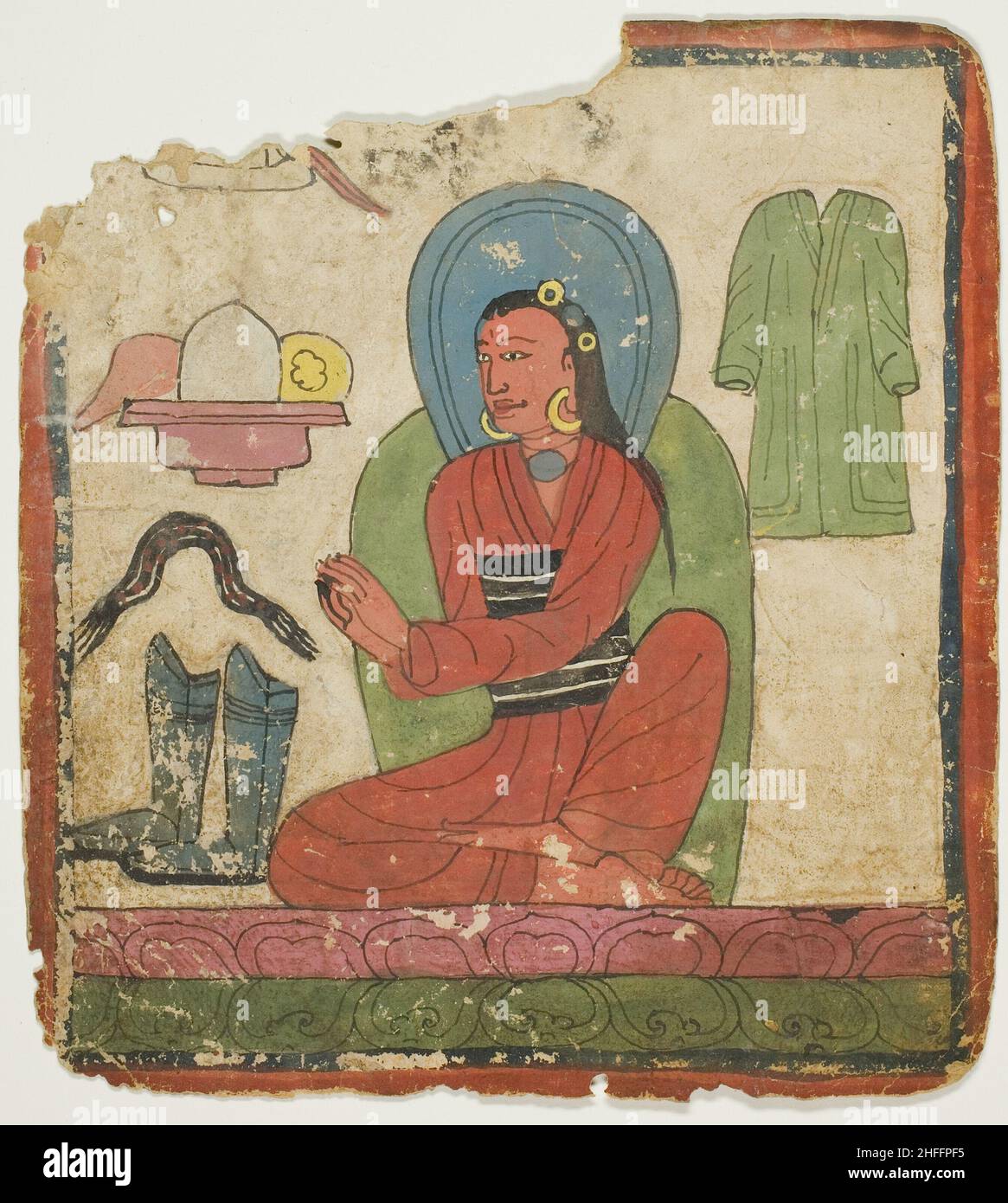 Image from a Set of Initiation Cards (Tsakali), 14th/15th century Stock ...