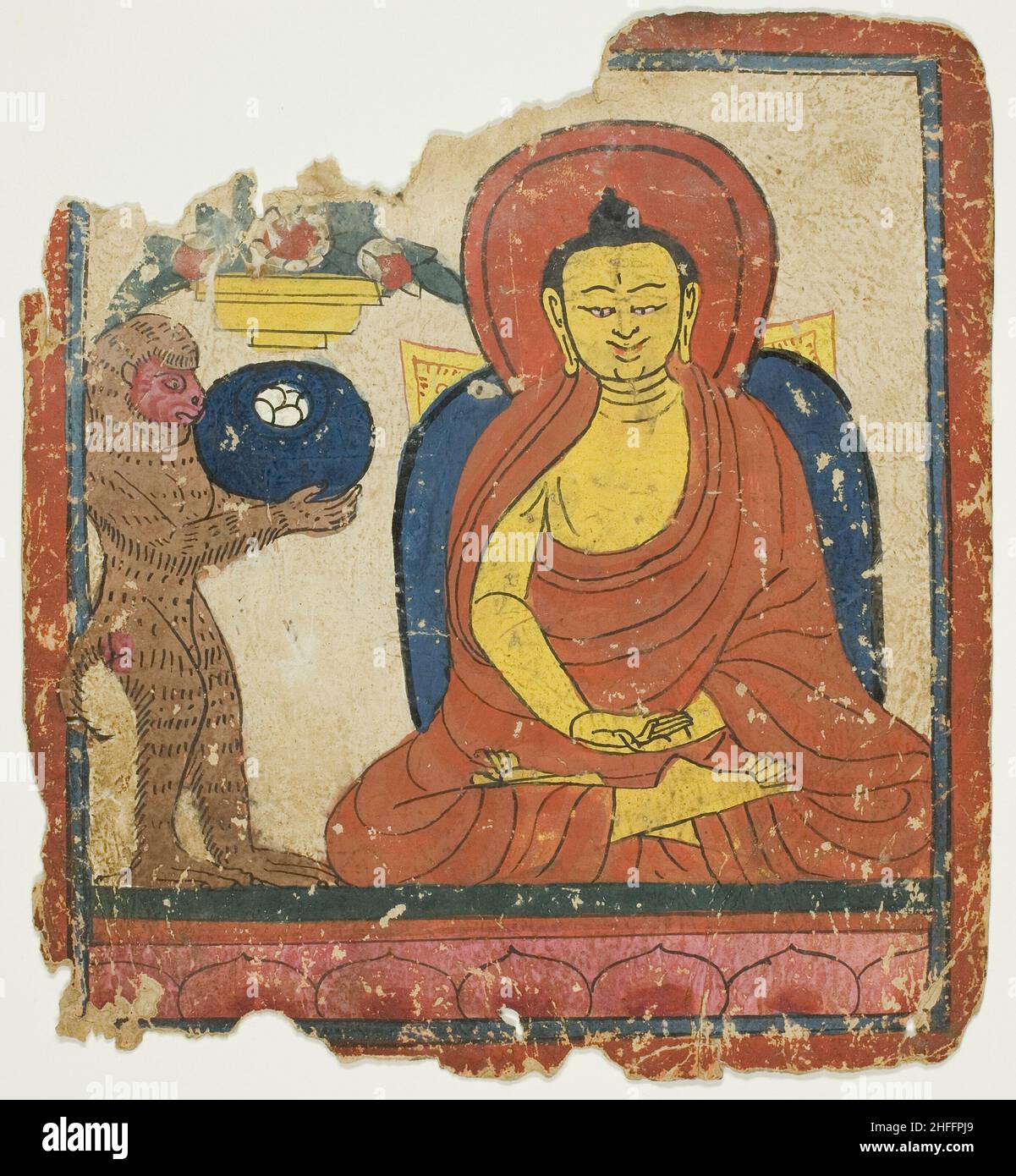 Image from a Set of Initiation Cards (Tsakali), 14th/15th century Stock ...