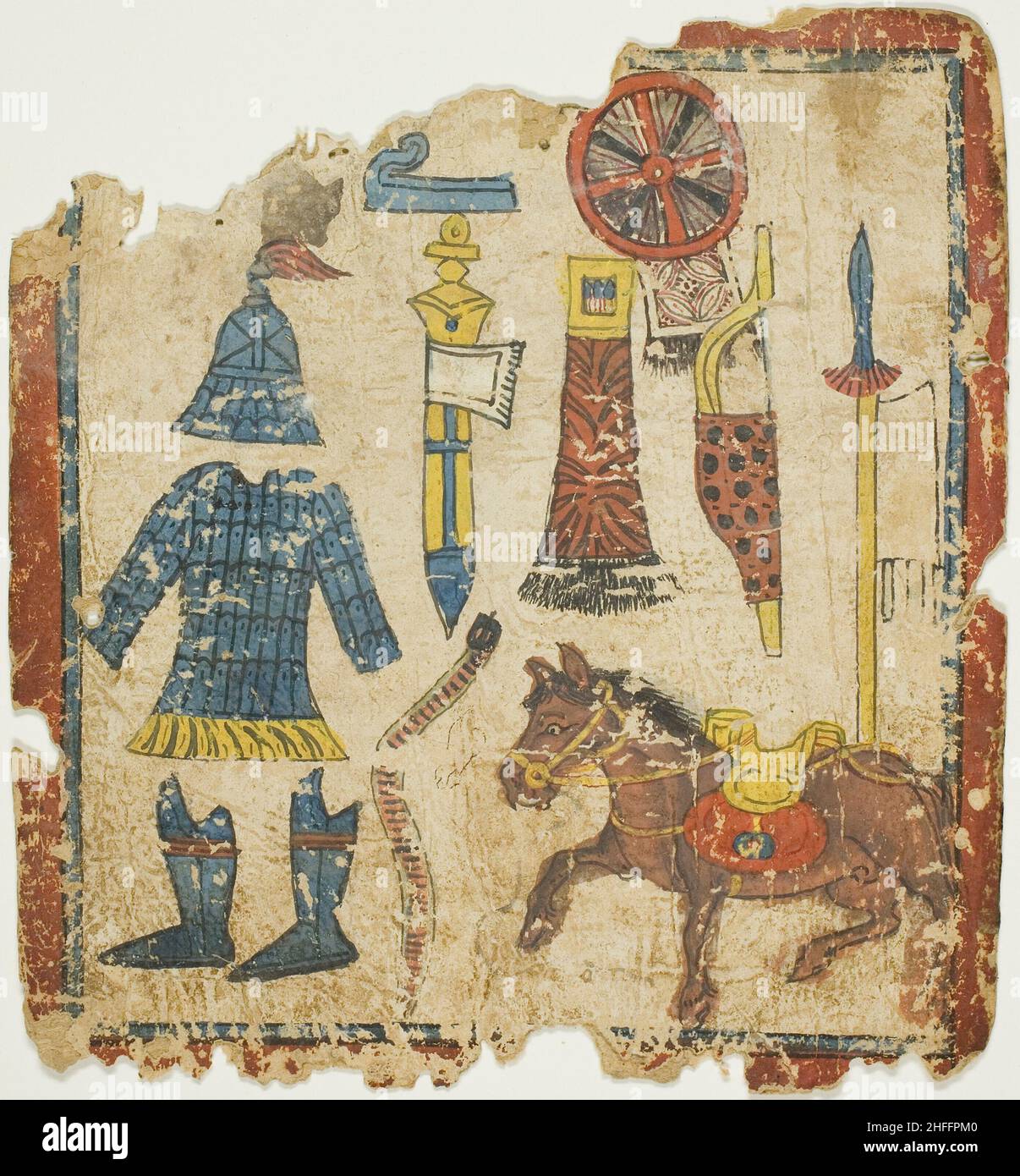 Ritual Objects, from a Set of Initiation Cards (Tsakali), 14th/15th ...